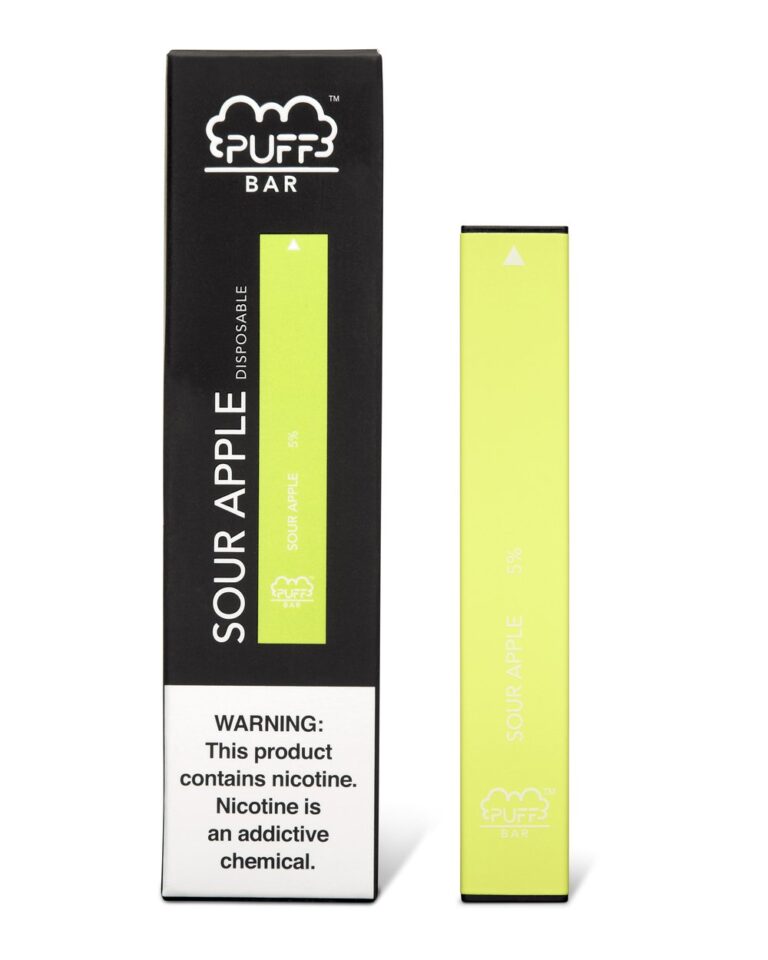 Puff Bar Sour Apple Disposable Vape - Puffholic Vape