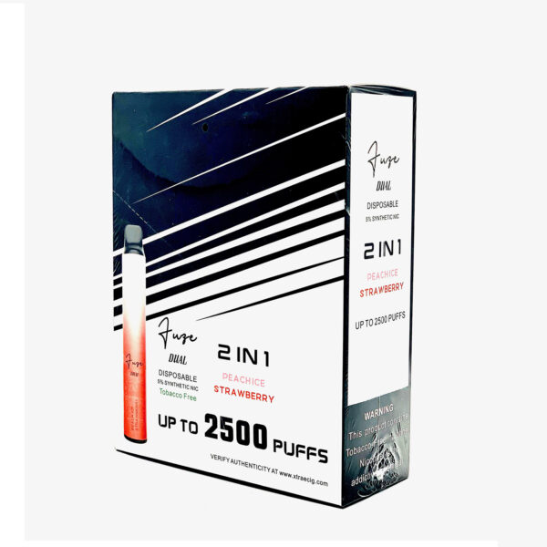 Fuze Dual 2 in 1 Blue Razz / Strawberry Disposable Vape - Puffholic