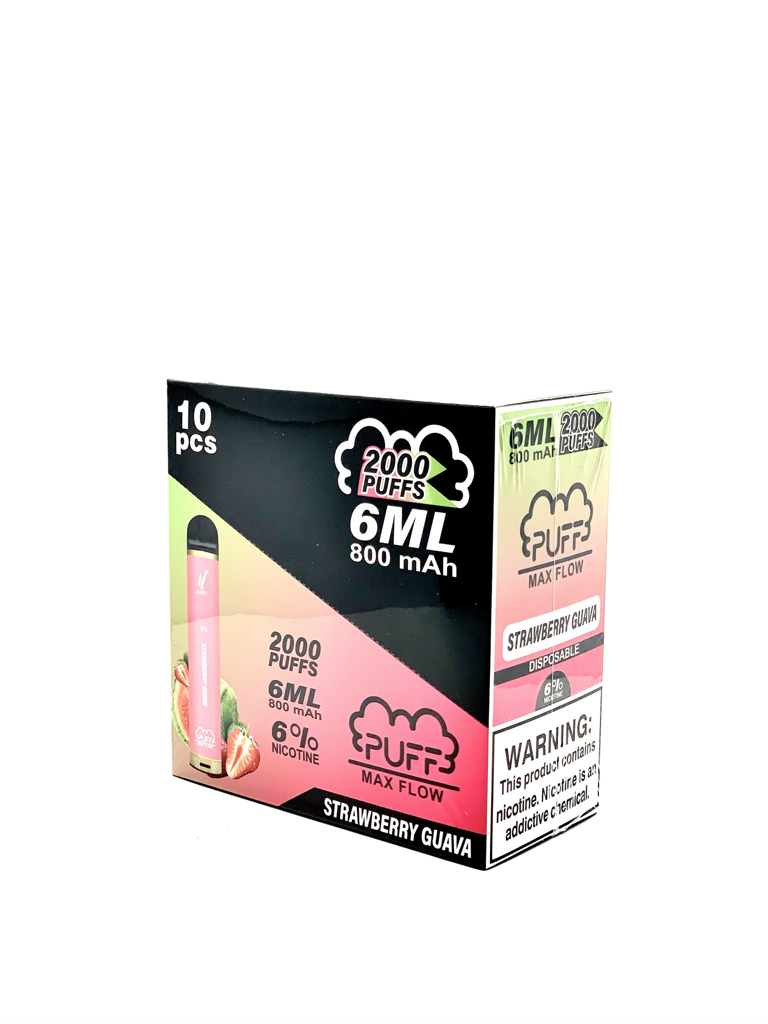 Puff Max Flow Strawberry Guava Disposable Vape - Puffholic Vape