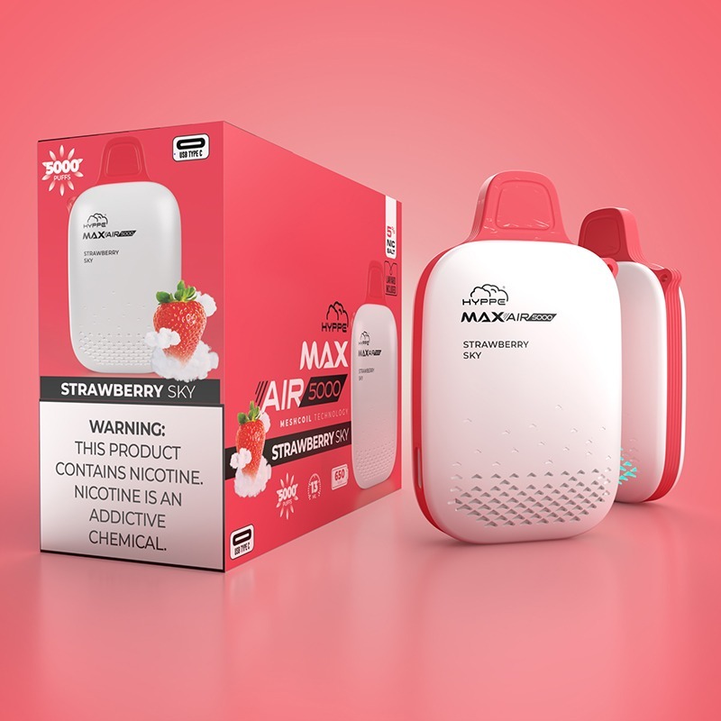 Hyppe Max Air 5000 Sour Peach Disposable Vape - Puffholic