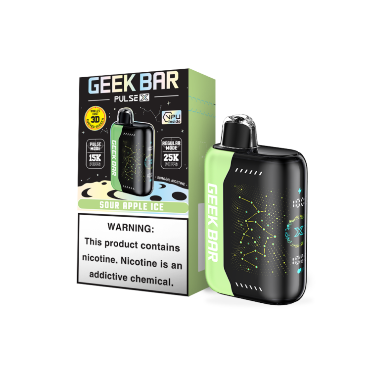 Geek Bar Pulse X 25K Sour Apple Ice Disposable Vape - Puffholic Vape